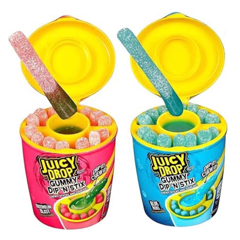 Juicy Drop Gummy Dip n Stix 96g – Candy Landz Darwin