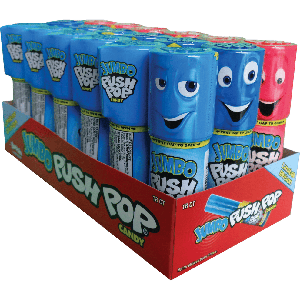 Jumbo Push Pop 30g18 pack – Candy Landz Darwin