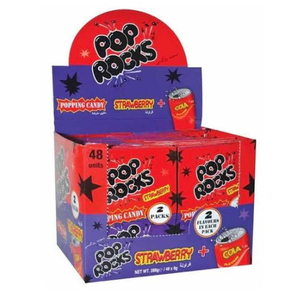 Pop Rocks Strawberry & Cola 6g 48 pack – Candy Landz Darwin