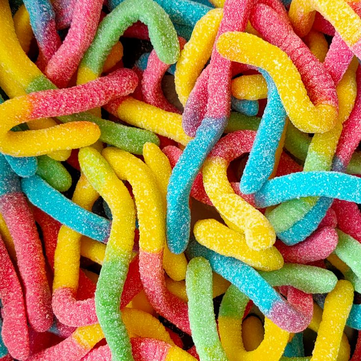 Sour Worms 100g – Candy Landz Darwin